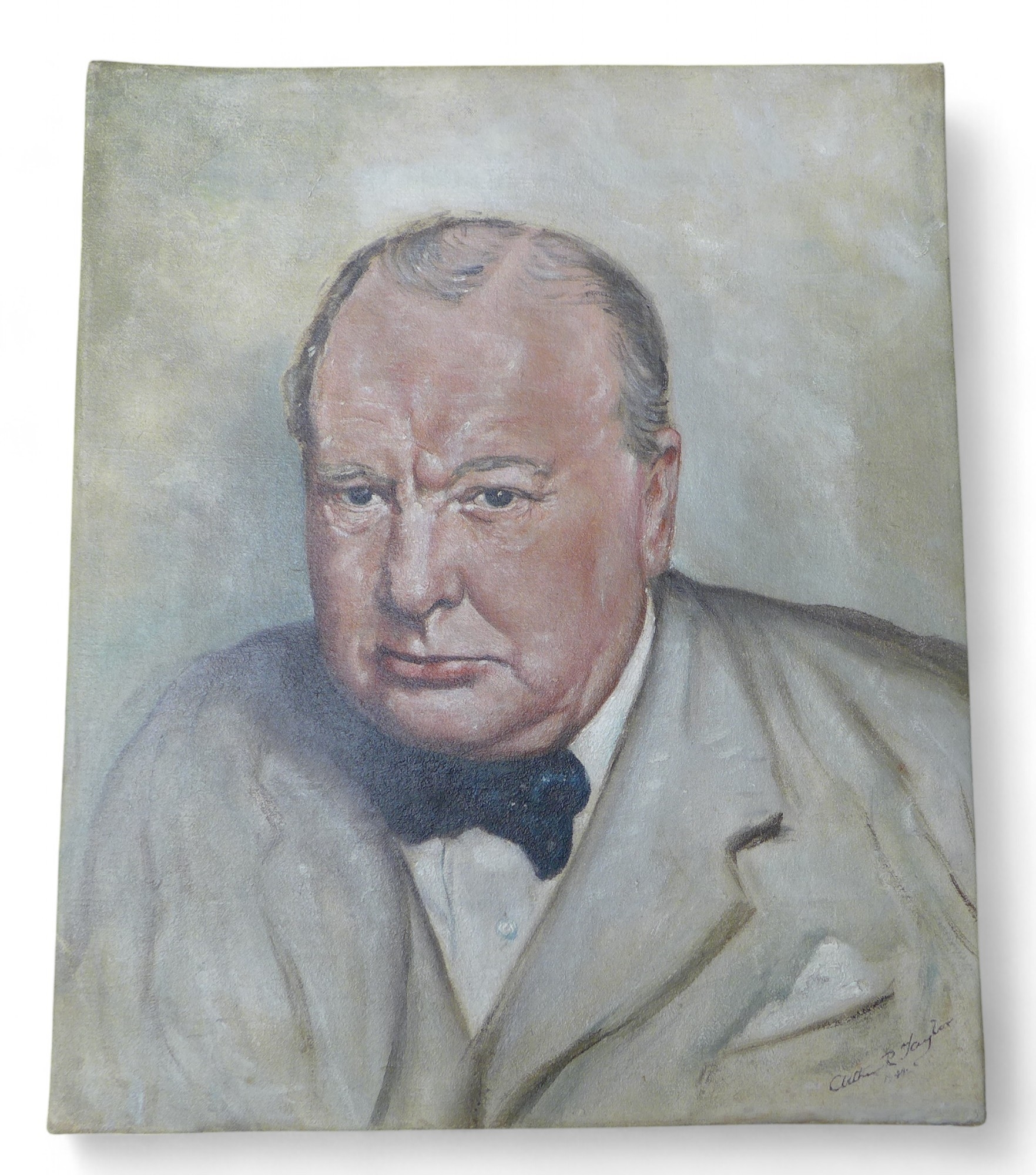 Arthur R. Taylor | a portrait of Winston Churchill | MutualArt