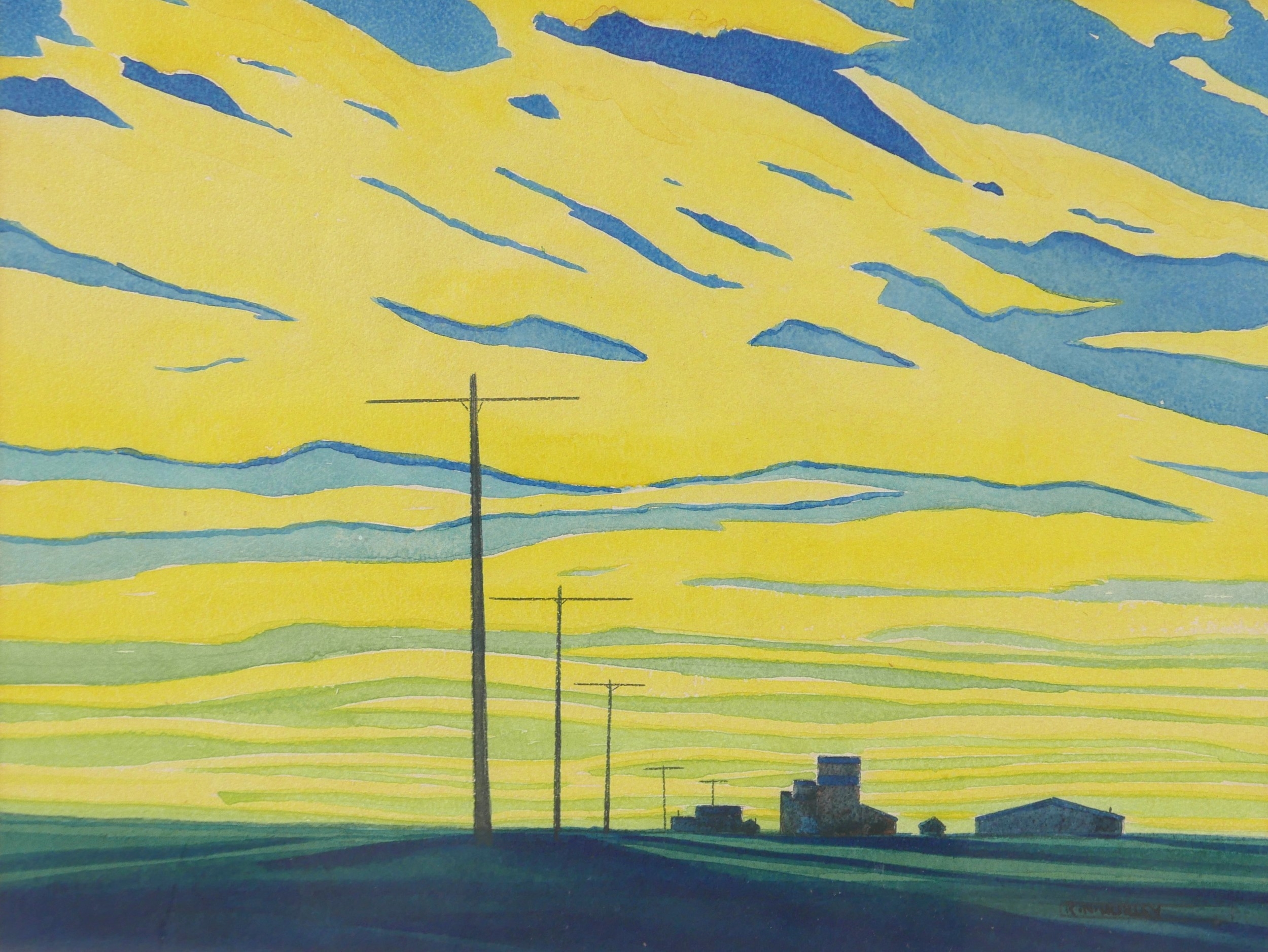 Robert Newton Hurley | Flaming Summer Sky (1974) | MutualArt