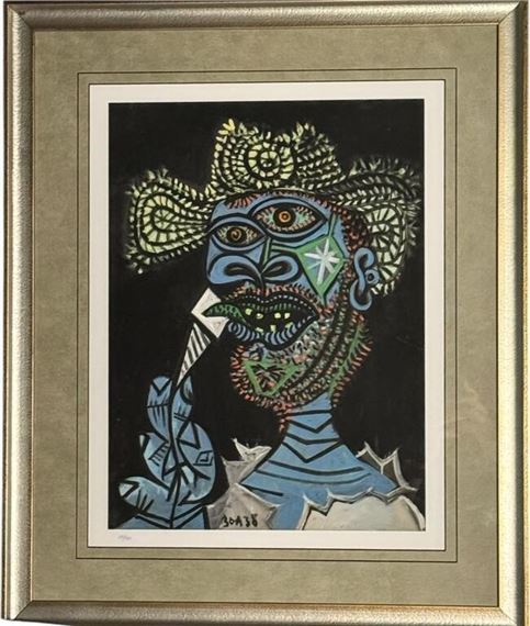 Pablo Picasso | PABLO PICASSO MAN WITH A STRAW HAT AND ICE CREAM ...