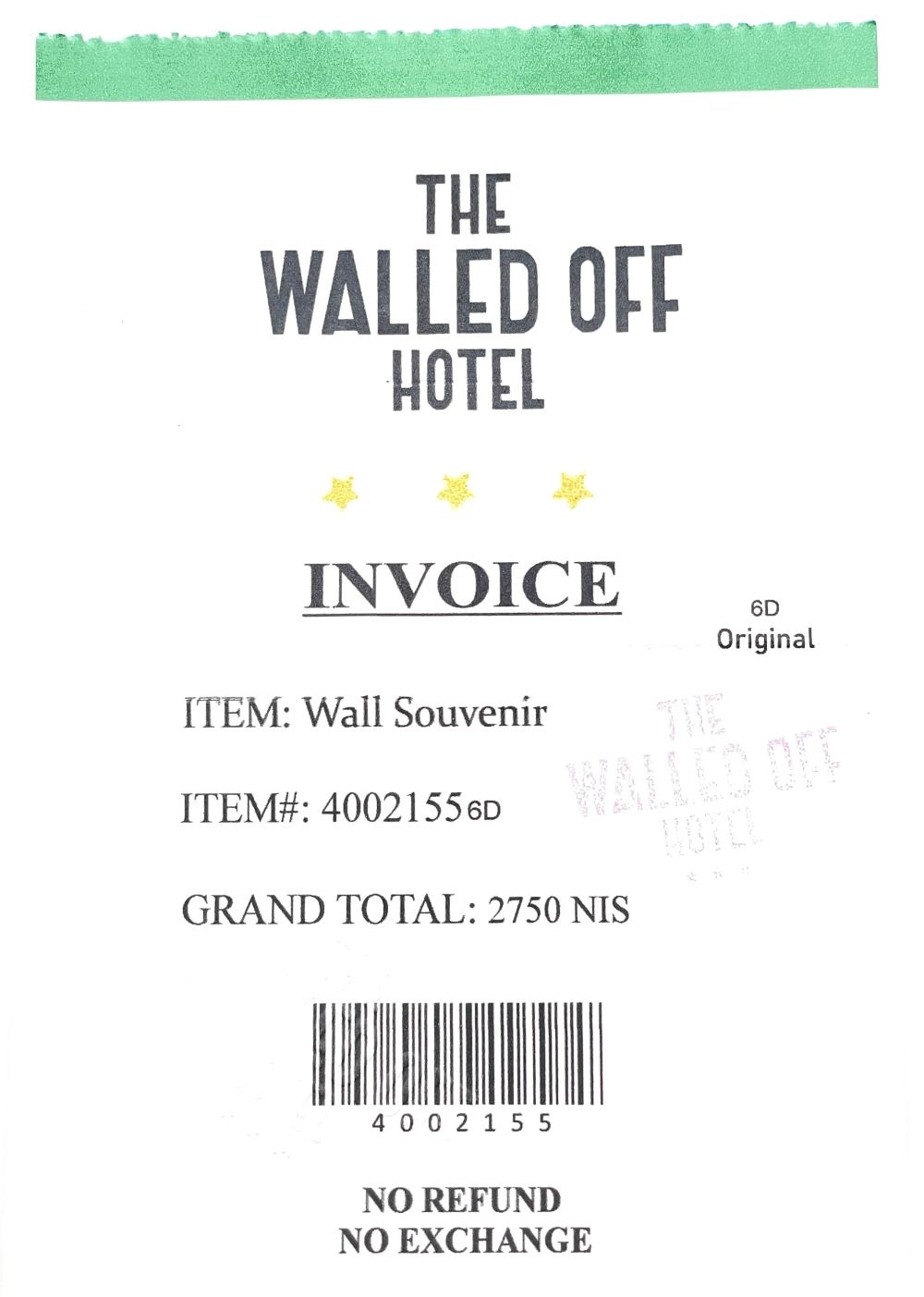 Banksy | BANKSY X THE WALLED OFF HOTEL SOUVENIR WALL SECTION (SMILEY ...