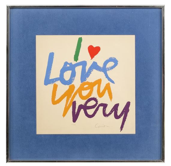 Corita Kent | I Love You Very (1971) | MutualArt