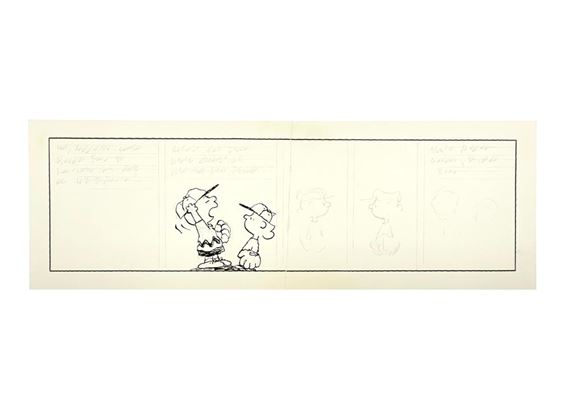 Charles Schulz | ORIGINAL CHARLES SCHULZ PEANUTS UNFINISHED DAILY COMIC ...