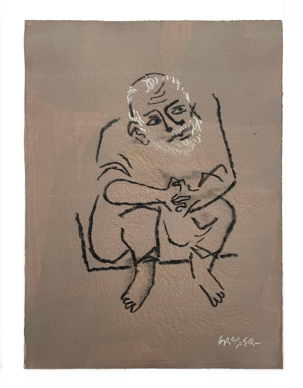 William Gropper | WILLIAM GROPPER SEATED FIGURE PASTEL ON PAPER (1930 ...