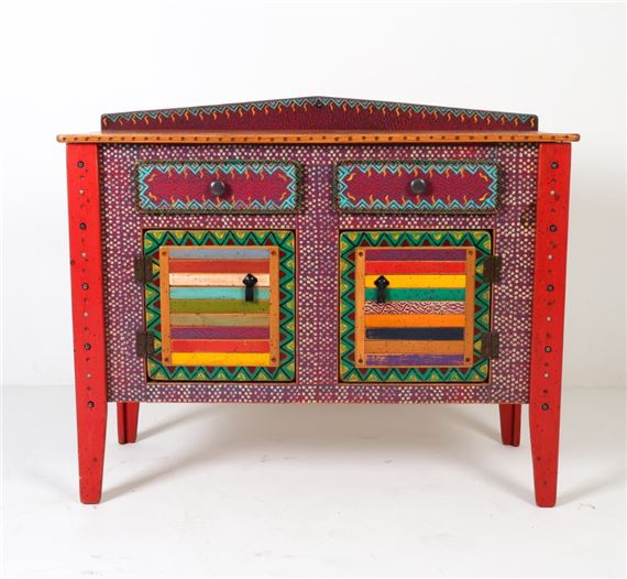 David Marsh | DAVID MARSH PAINT DECORATED CREDENZA | MutualArt