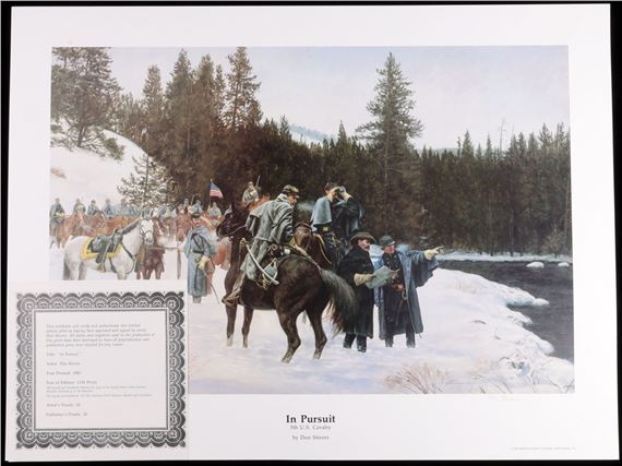 Don Stivers | DON STIVERS PRINT IN PURSUIT NUMBERED SIGNED COA | MutualArt
