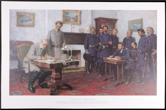 Tom Lovell | TOM LOVELL PRINT SURRENDER AT APPOMATTOX | MutualArt
