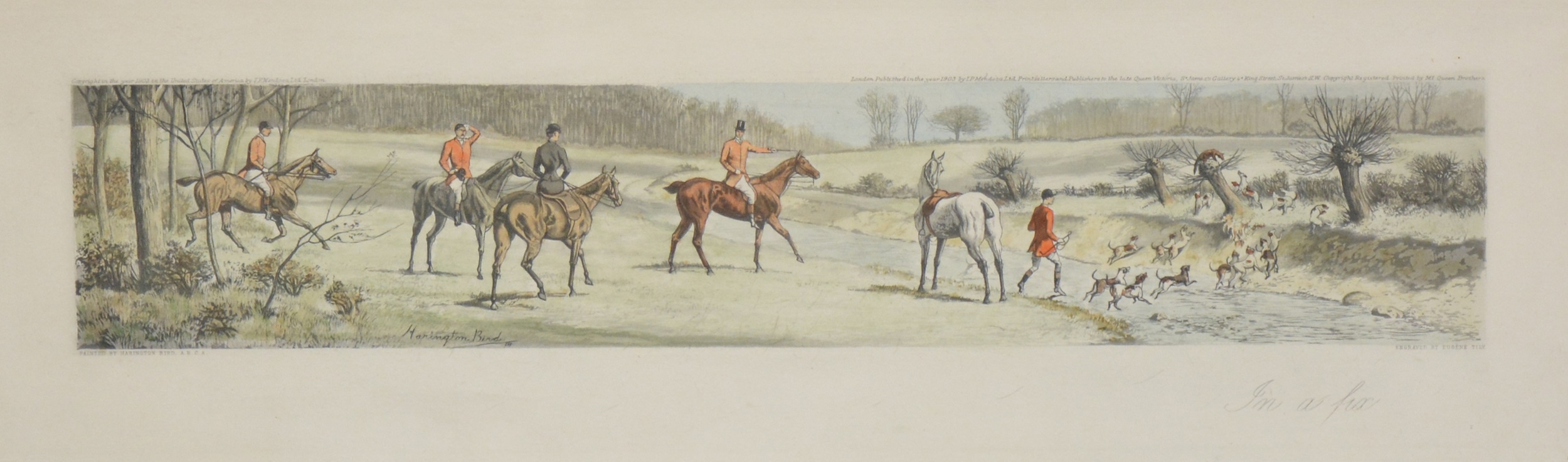 John Alexander Harrington Bird | Set of four fox hunting prints | MutualArt