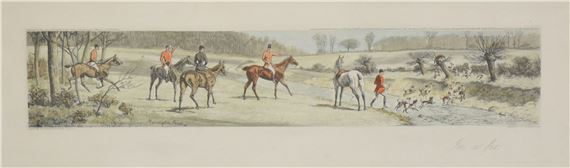 John Alexander Harrington Bird | Set of four fox hunting prints | MutualArt