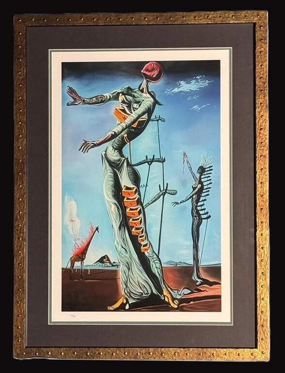 Salvador Dalí | THE BURNING GIRAFFE PRINT SALVADOR DALI | MutualArt