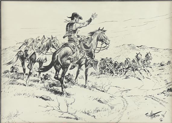 Fred Harman | A Taxi For The Boss | MutualArt