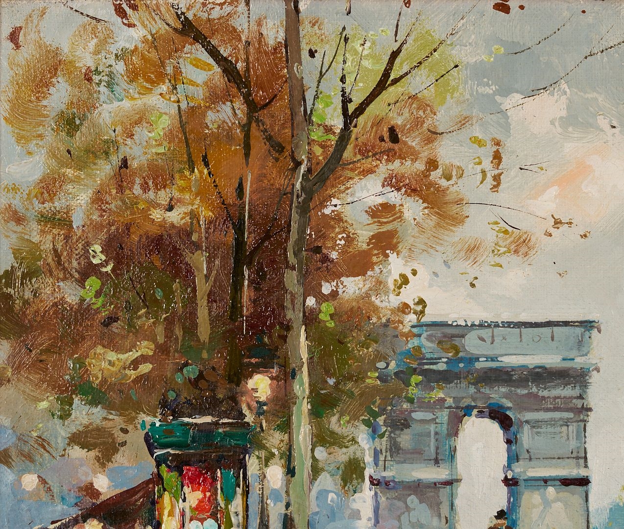 Antoine Blanchard | Antoine Blanchard Parisian Street Scene | MutualArt