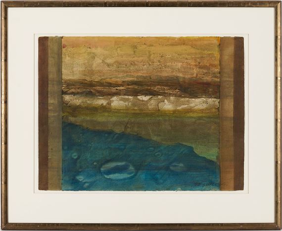 Carl Sublett | Carl Sublett Expressionist Landscape Watercolor (80 ...