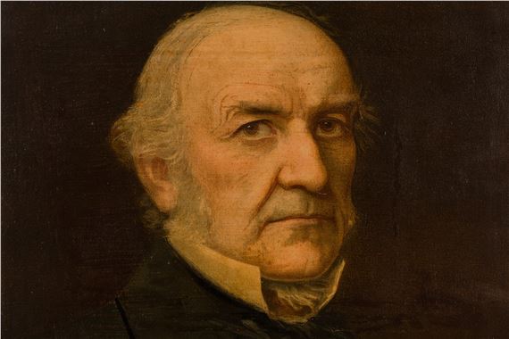 Henry Weigall | Portrait of William Ewart Galdstone, bust-length head ...