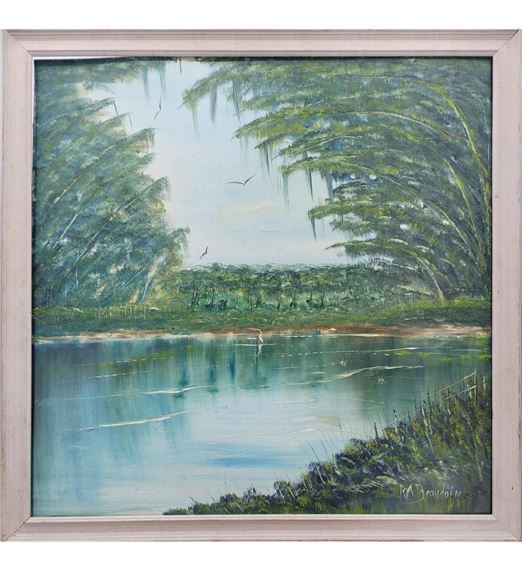 Florida Highwaymen | Florida Highwaymen Style Landscape Painting Signed ...