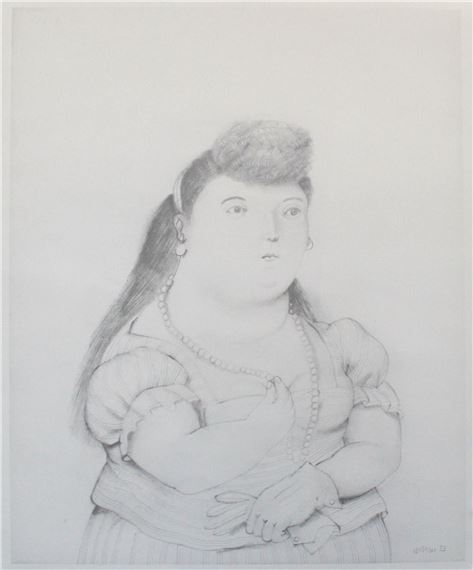 Fernando Botero | Fernando Botero - Untitled (Woman with Pearls ...