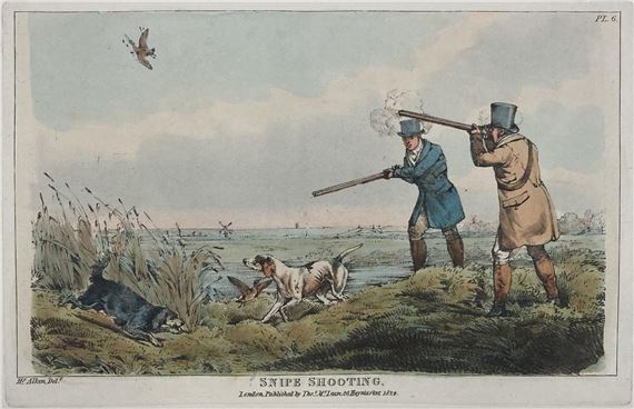 Henry Thomas Alken | Henry Alken - Snipe Shooting (1825) | MutualArt