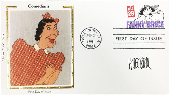 Al Hirschfeld | Fanny Brice First Day of Issue (1991) | MutualArt