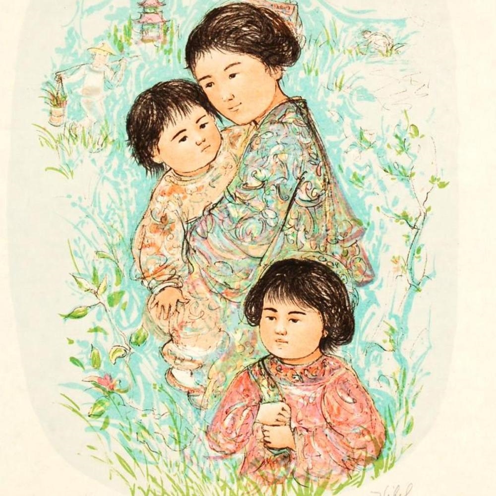 Edna Hibel | Numbered and Hand Signed with Certificate of Authenticity ...