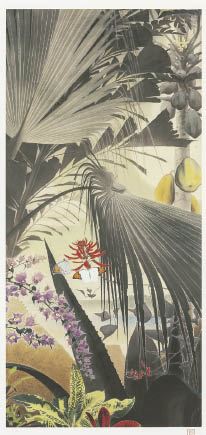 Isson Tanaka | Palm and bougainvillea (estampe (2008) | MutualArt