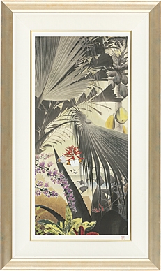 Isson Tanaka | Palm and bougainvillea (estampe (2008) | MutualArt