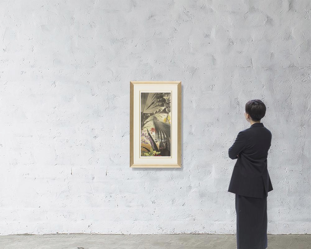 Isson Tanaka | Palm and bougainvillea (estampe (2008) | MutualArt