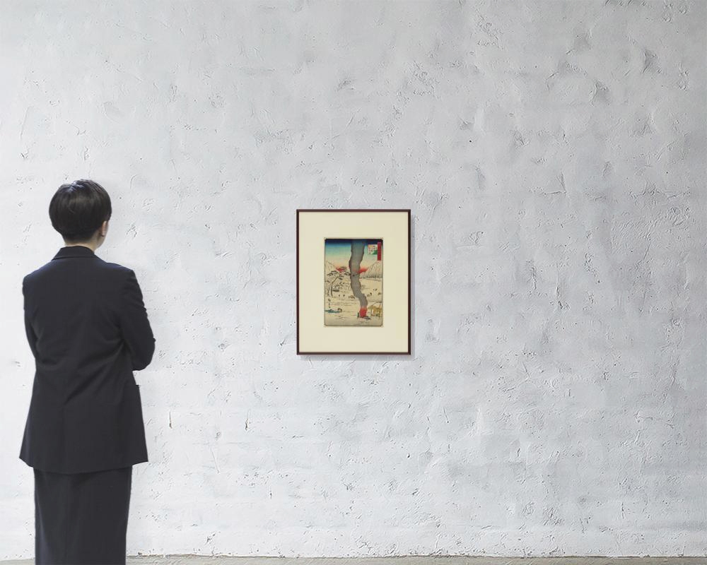 Hiroshige II | Shokoku meisho hyakkei: Shinshu Suwa-ko yatsume unagi ...