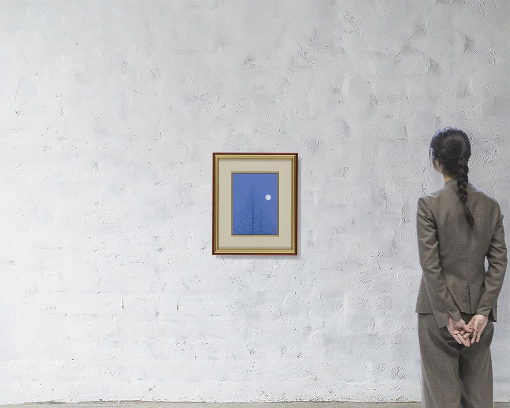 Yuji Sasaki | Frozen moon and pine forest | MutualArt