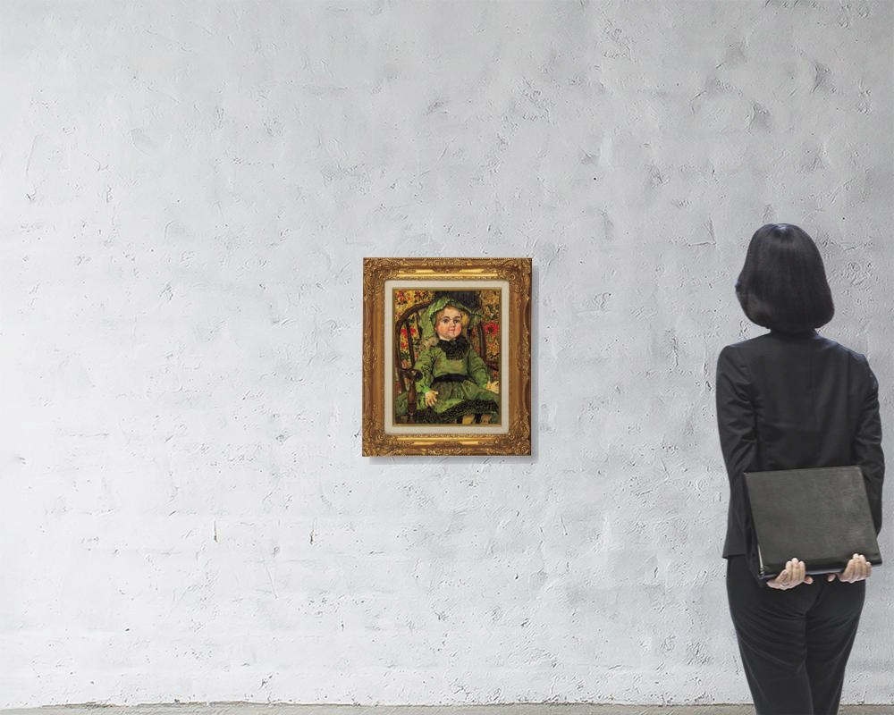 Yukio Kodama | Doll in green clothes | MutualArt
