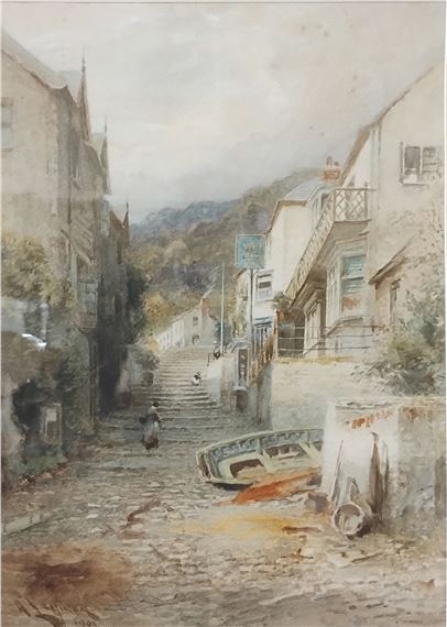 Alfred Leyman | Clovelly High Street | MutualArt