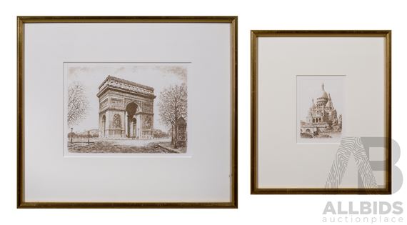 Leopold ROBIN | Leopold Robin, (French, 1877-1939), Paris Basilique De ...