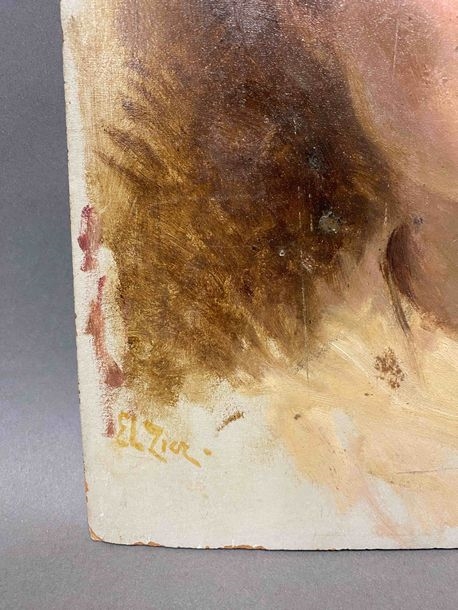 Edouard Francois Zier | Portrait of a Young Woman. Oil on - Lot | MutualArt