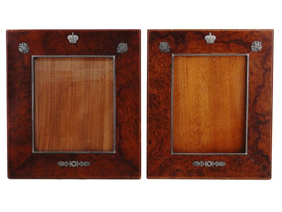 Andrei Ivanov | A PAIR OF RUSSIAN WOODEN FRAMES WITH SILVER OVERLAY BY ...