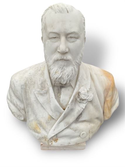 William John Seward Webber | Bust of a bearded Victorian gentleman ...