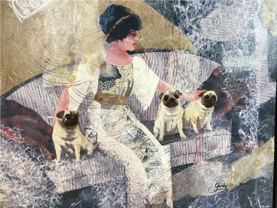 Linda Lee Gimby | Linda Lee Gimby (b.1943) Mixed Media On Canvas ...