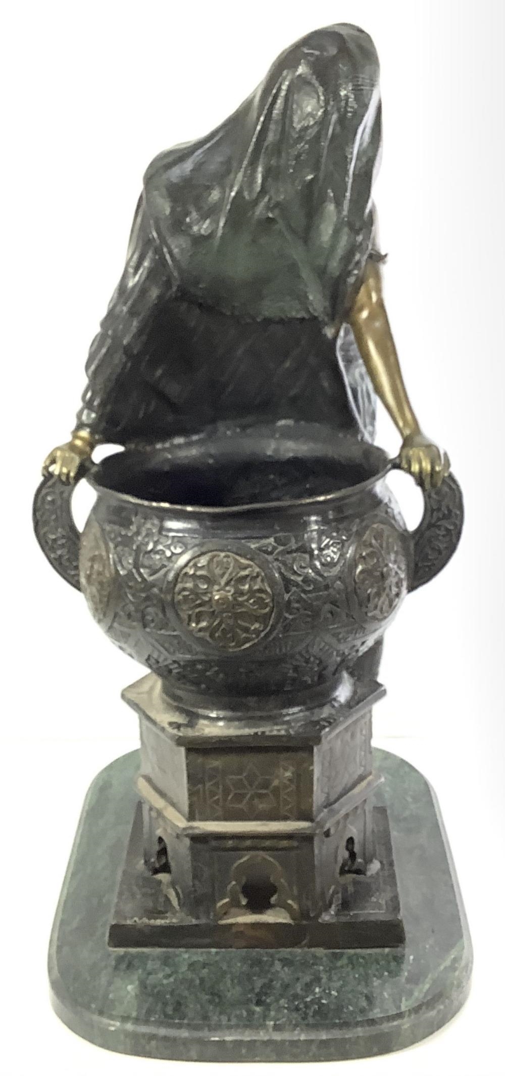 Max Arthur Waagen | Arthur Waagen Arab Woman With Urn Bronze Sculpture ...
