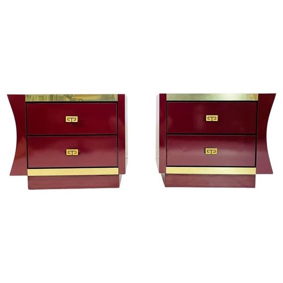Designer | Stunning Pair of Nightstands by Jafan Corporation, USA 1960 ...