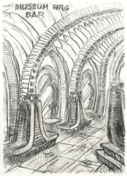 H. R. Giger | HR GIGER SIGNED MUSEUM BAR HRG PRINT | MutualArt