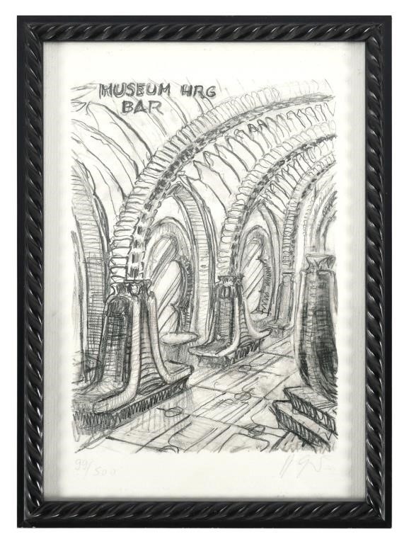 H. R. Giger | HR GIGER SIGNED MUSEUM BAR HRG PRINT | MutualArt