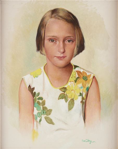 Owe Zerge | Owe Zerge, Portrait of a Girl | MutualArt