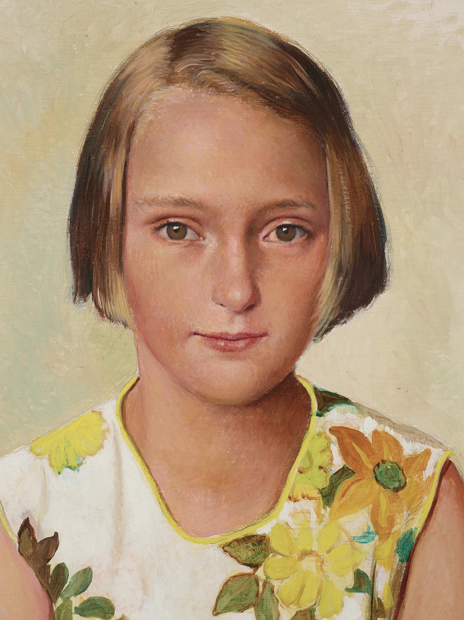 Owe Zerge | Owe Zerge, Portrait of a Girl | MutualArt