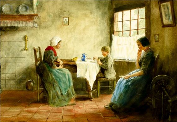 Thomas Raphael Congdon | Thomas Congdon (NY,MA,1862-1917) watercolor ...