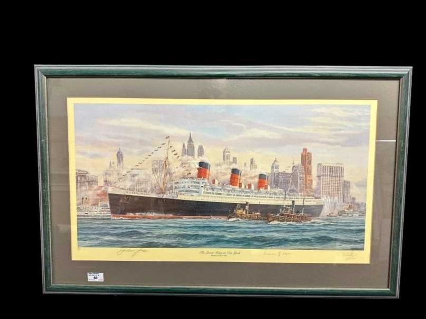 John T. Jones | The Queen Mary At New York | MutualArt
