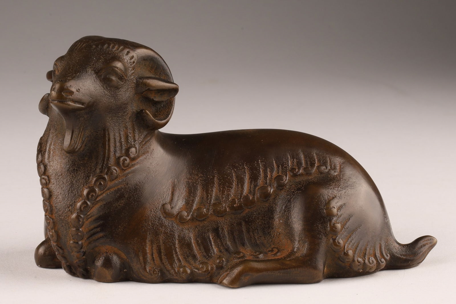 Masahiko Katori | Japanese Bronze Okimono Ram MASAHIKO KATORI | MutualArt