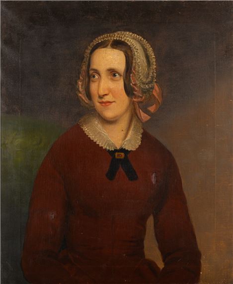 Aubrey Brown | Portrait of Maria Brown (wife of William Brown), wearing ...