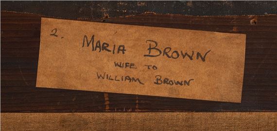 Aubrey Brown | Portrait of Maria Brown (wife of William Brown), wearing ...