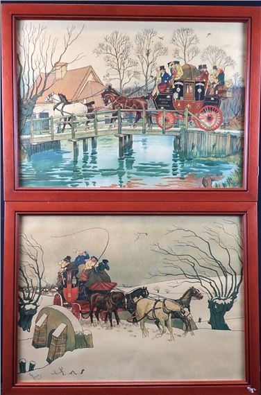 Harry Eliott | Deux lithographies couleurs | MutualArt