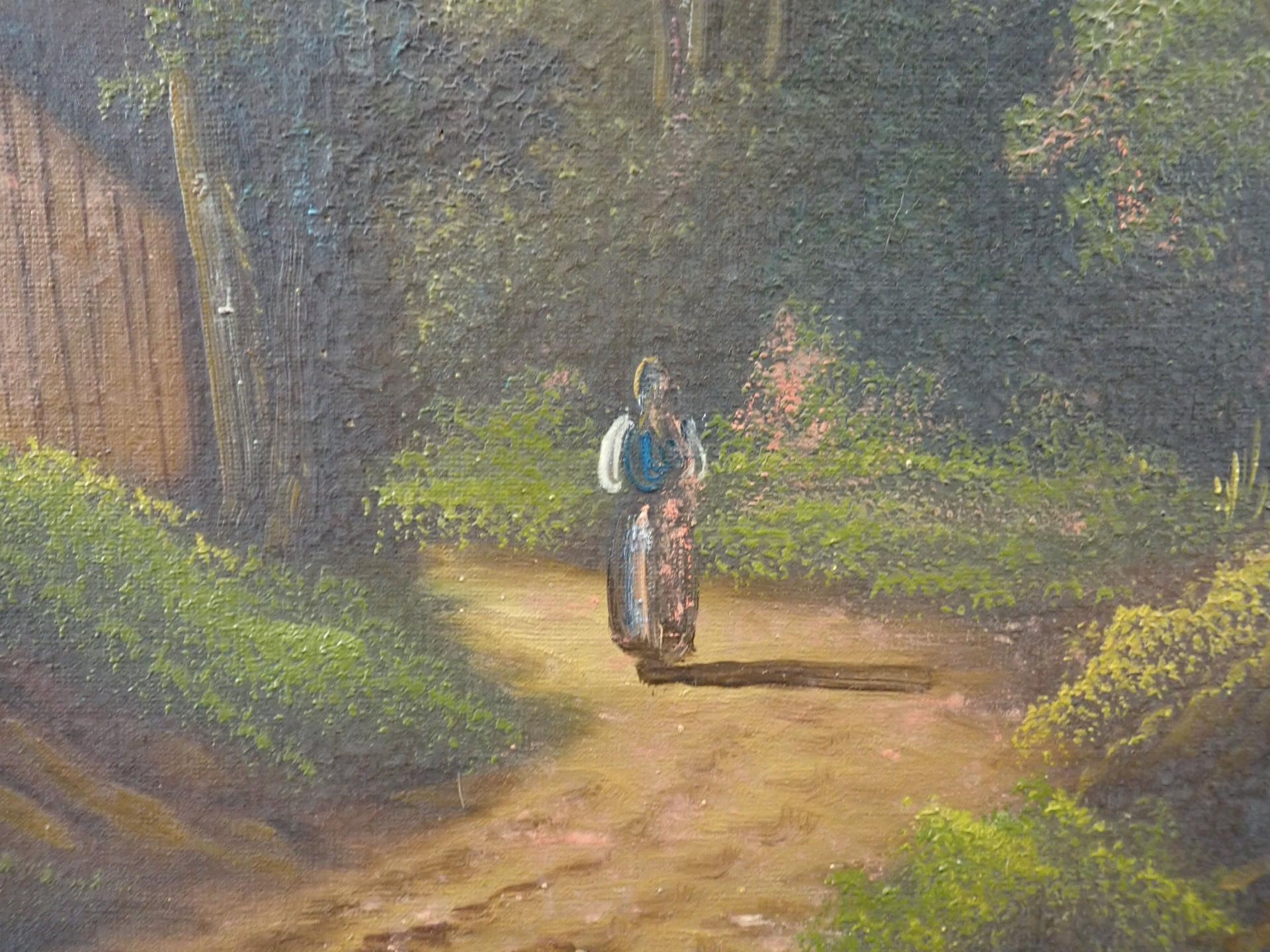 Frédèric Fiebig | Paysage animé Le Cadre porte un plaque FIEBIG non ...