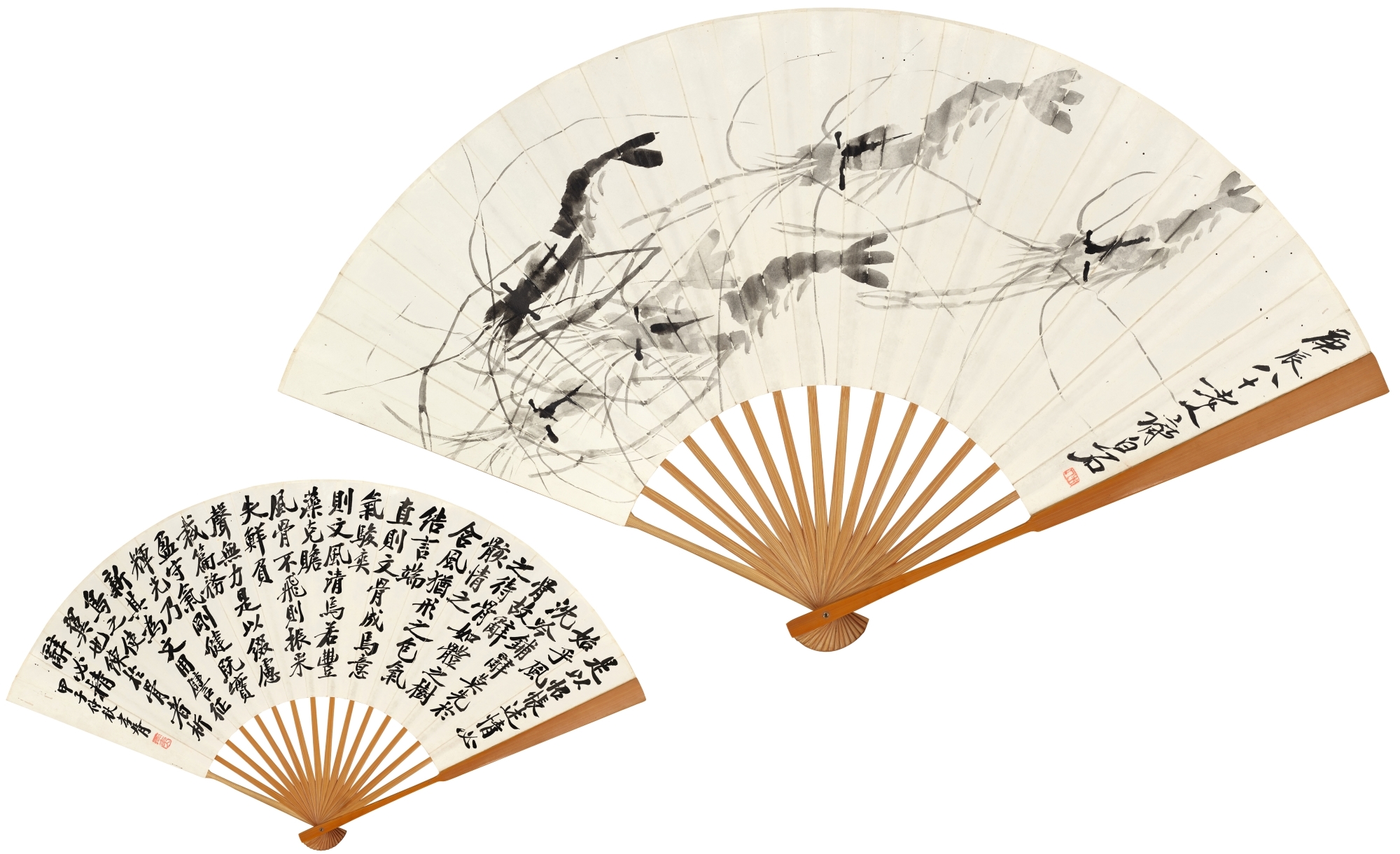 Qi Baishi | SHRIMP·CALLIGRAPHY | MutualArt