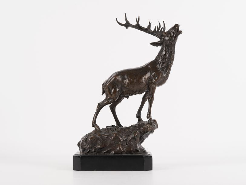 Pierre-Jules Mene | Pierre-Jules MÈNE (1810-1879) Stag bramant | MutualArt
