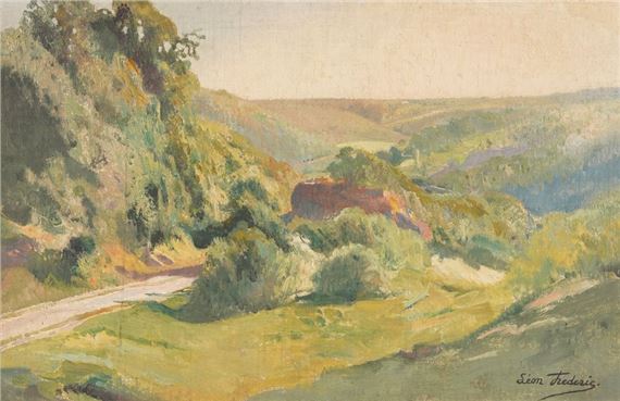 Léon Frédéric | Ardennes landscape | MutualArt